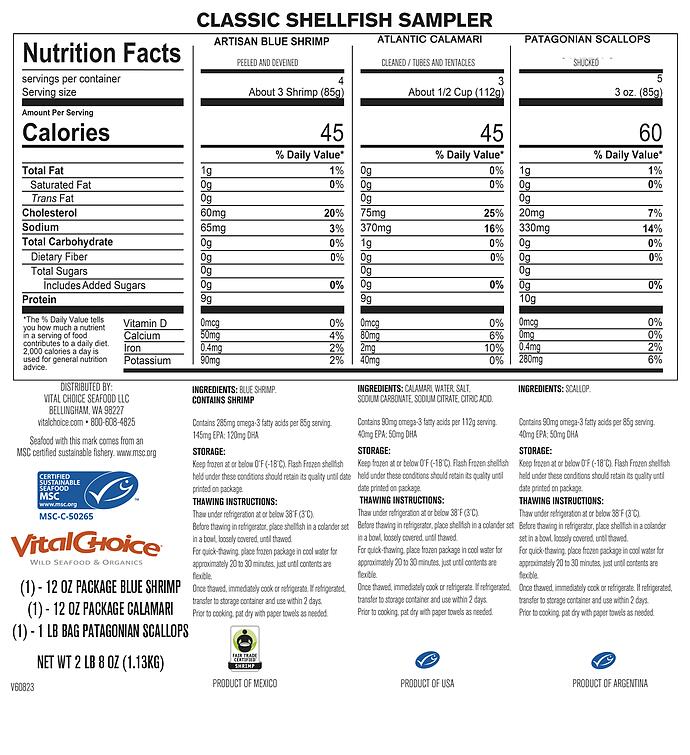 Classic Wild Shellfish Trio | Vital Choice